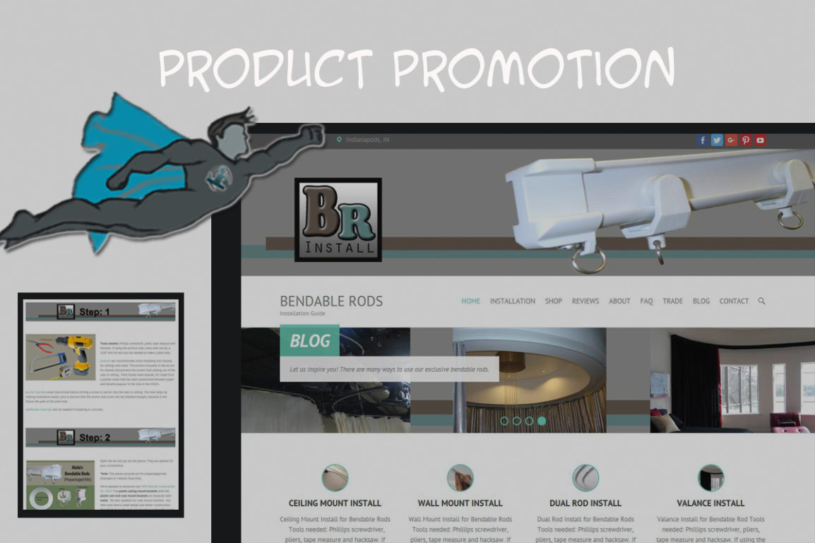 Website for Product Promotion | ti22designs